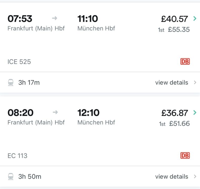 Review: Deutsche Bahn ICE First Class (Frankfurt-Munich) - Off the ...